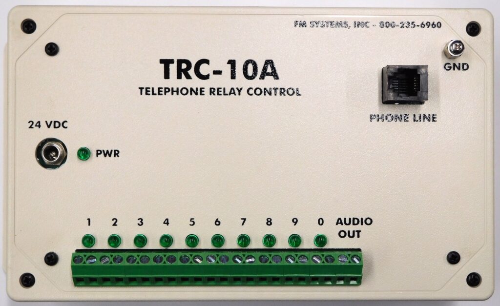 TRC-10A TELEPHONE RELAY CONTROL with AUDIO - FM Systems